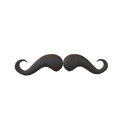 3D model Cartoon Mustache v7 001 VR / AR / low-poly | CGTrader