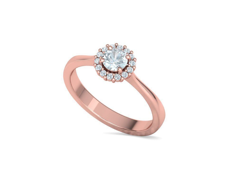 Diana Diamond Ring 35 pointer Round Cut stone 3dmodel 3D model 3D ...