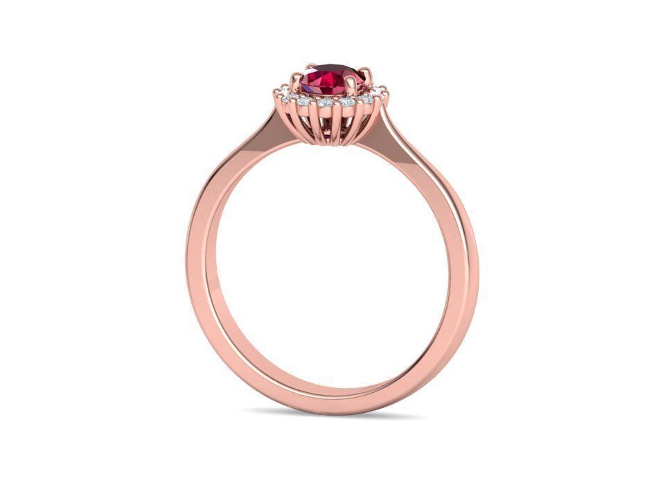 Diana Diamond Ring 35 pointer Round Cut stone 3dmodel 3D model 3D ...