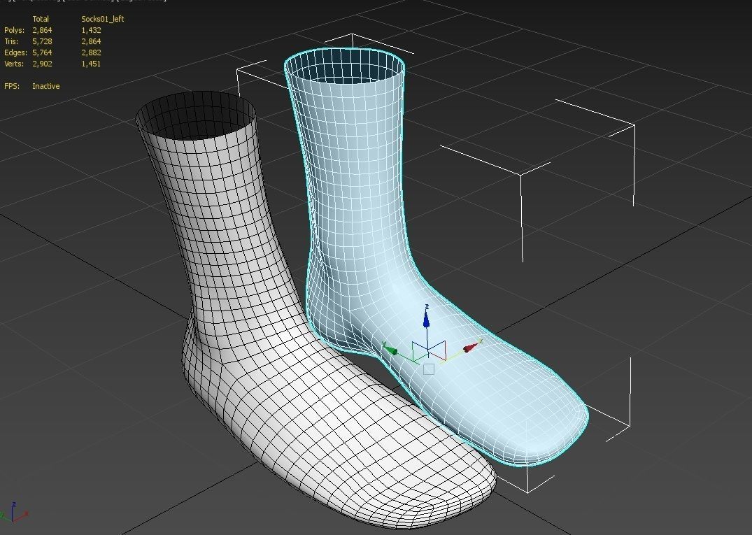 3D model Socks M01 VR / AR / low-poly | CGTrader