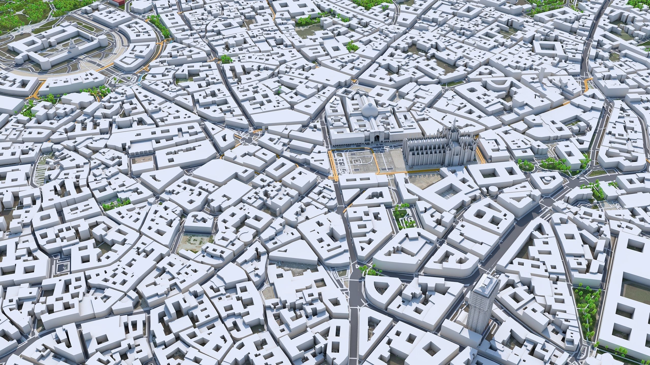 3D model Milan Downtown Italy VR / AR / low-poly | CGTrader