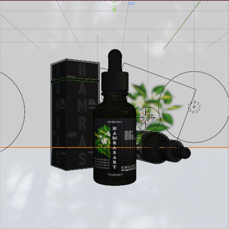 Bottle hamas cbd oil free 3D model | CGTrader