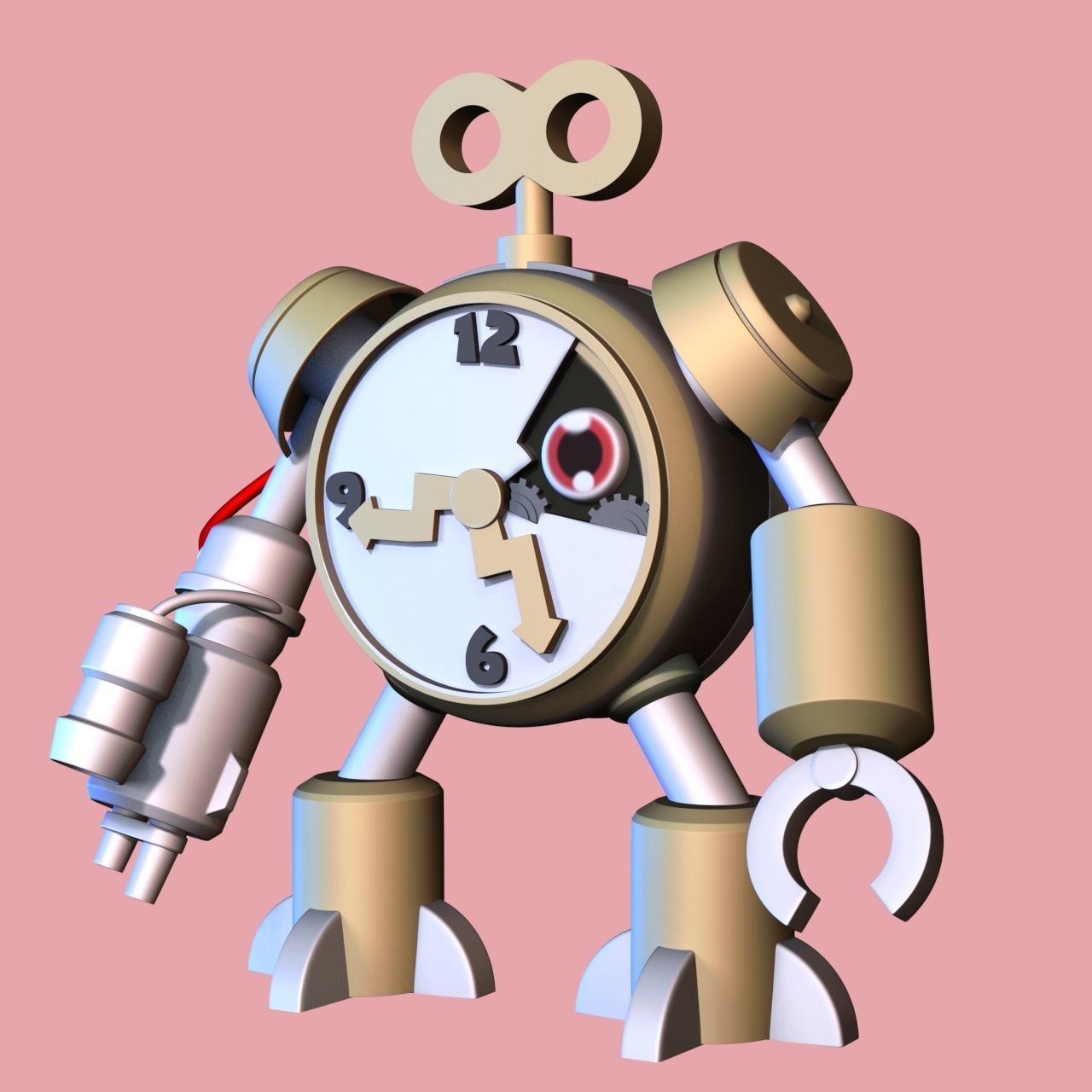 Digimon Clockmon Fan Art 3D model 3D printable | CGTrader