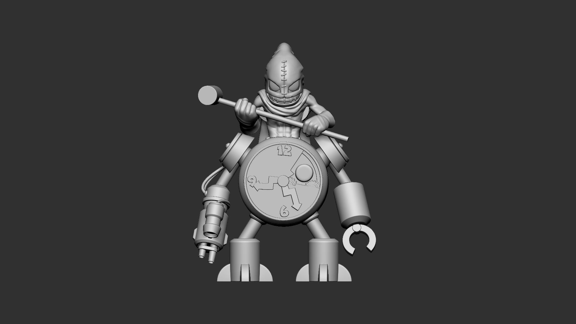 Digimon Clockmon Fan Art 3D model 3D printable | CGTrader