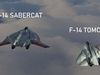 3D model F14 Tomcat Inspired Space Fighter The SF14 Sabercat VR / AR ...