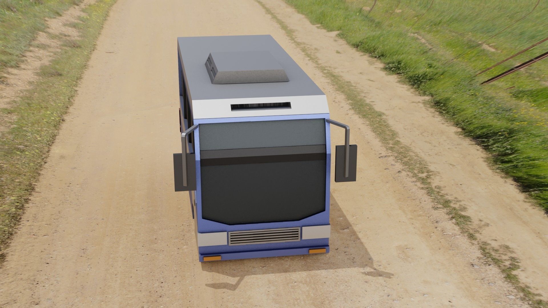 3D model Low poly bus cartoon VR / AR / low-poly | CGTrader