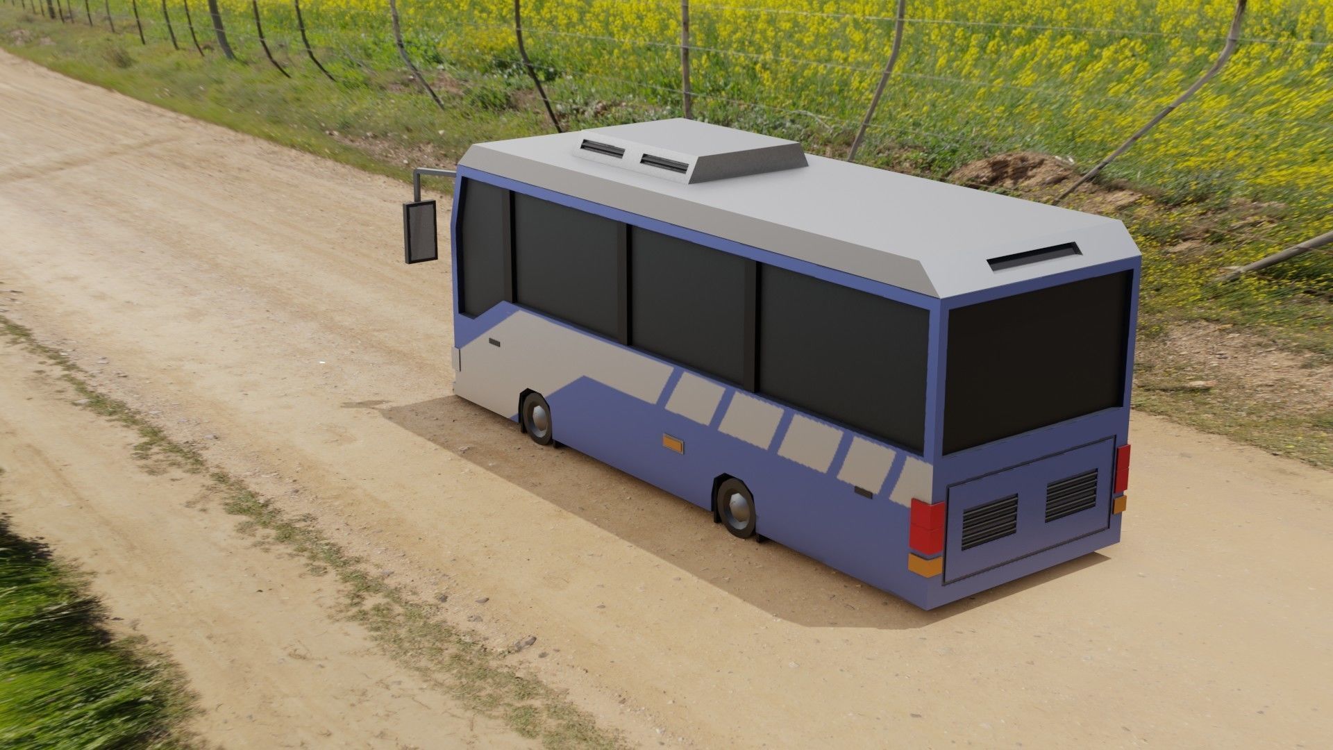 3D model Low poly bus cartoon VR / AR / low-poly | CGTrader