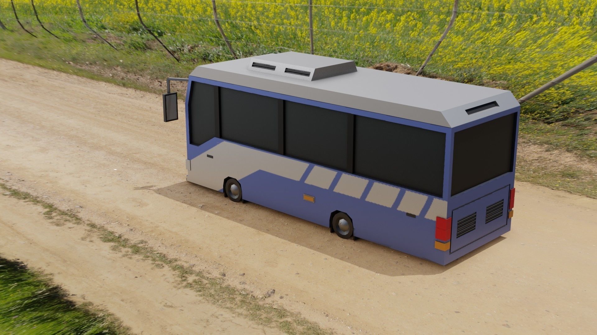 3D model Low poly bus cartoon VR / AR / low-poly | CGTrader