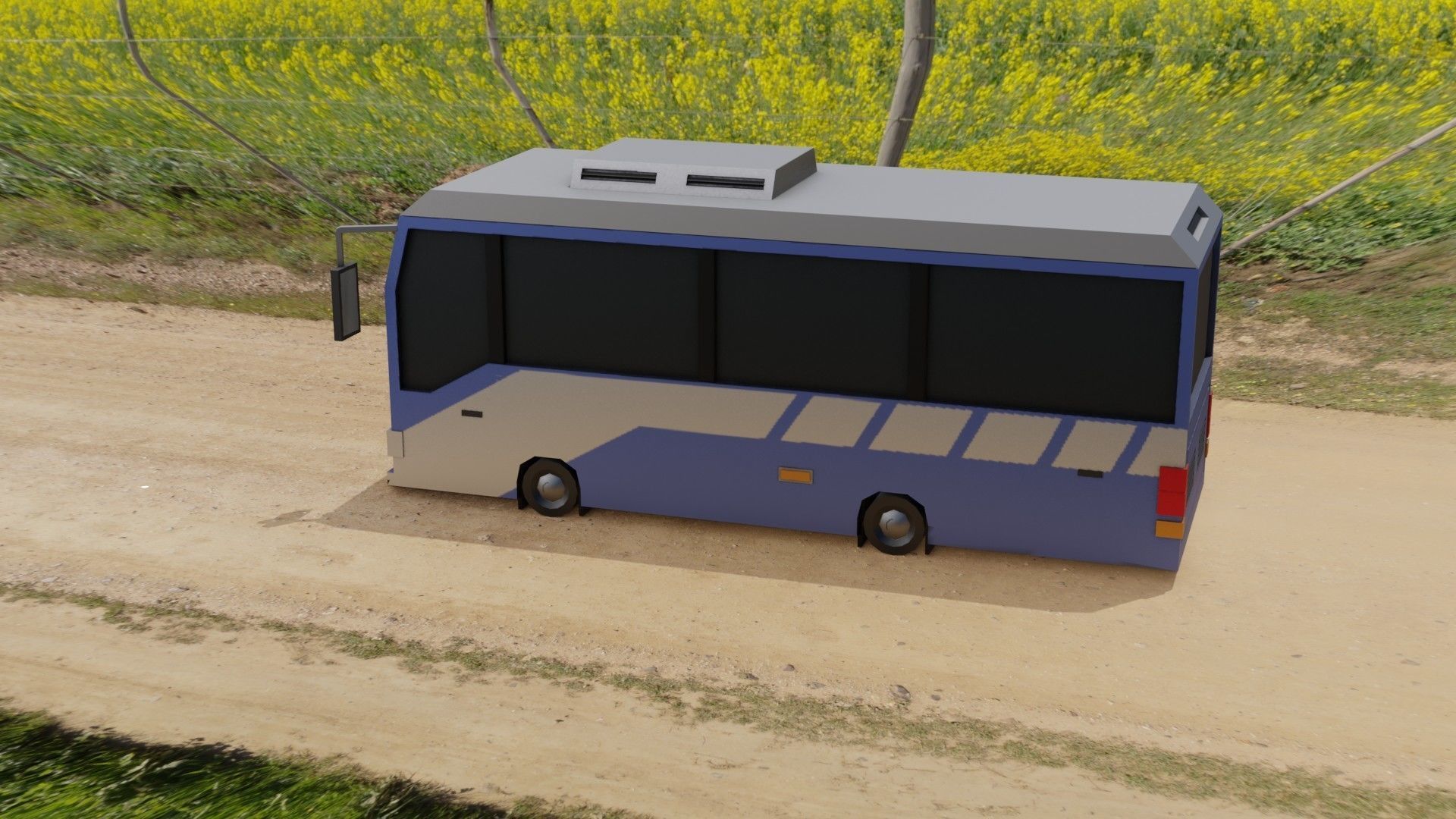 3D model Low poly bus cartoon VR / AR / low-poly | CGTrader