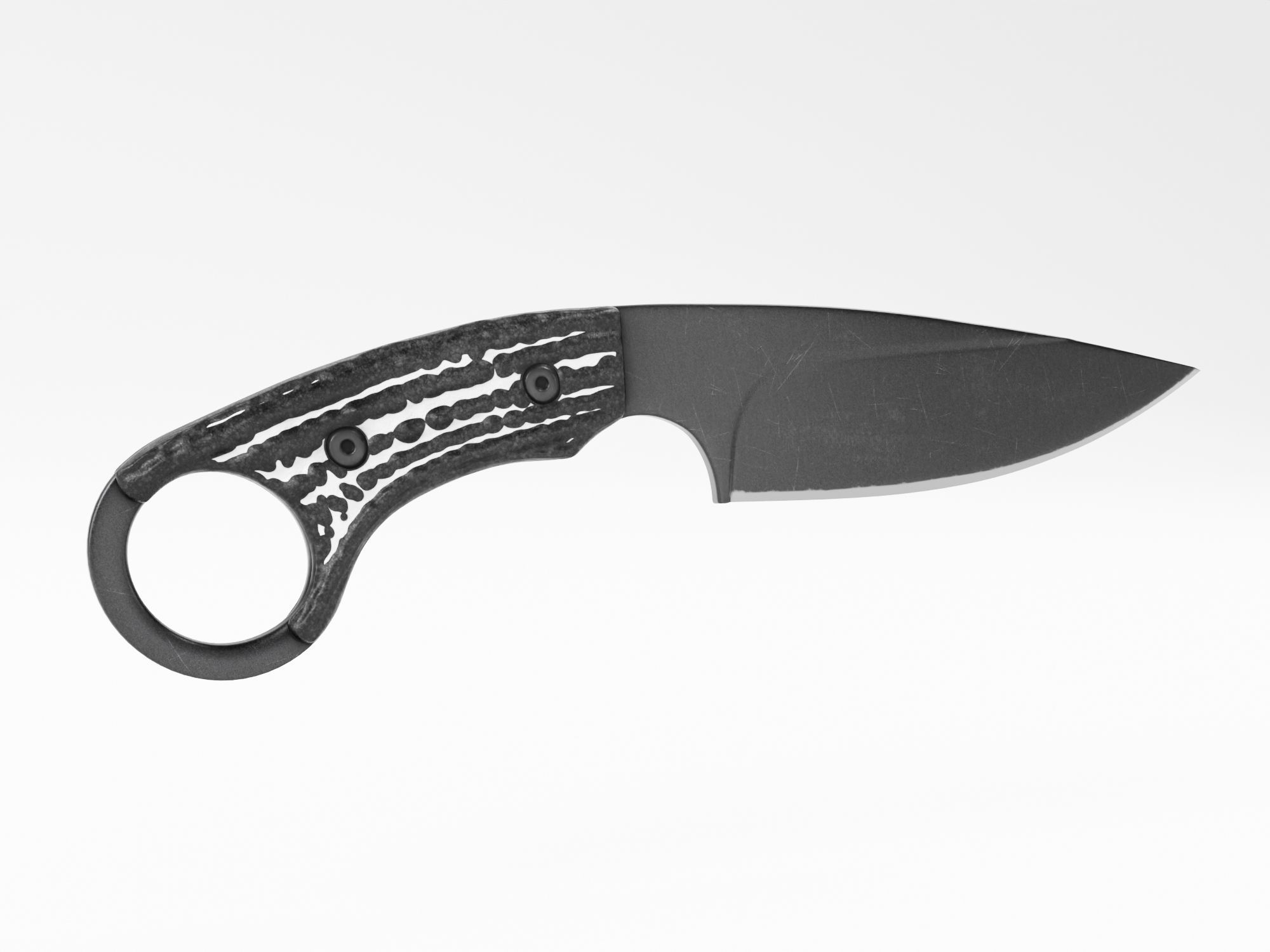 3D model Tactical Combat Knife - Military - Karambit Style 01 White VR ...