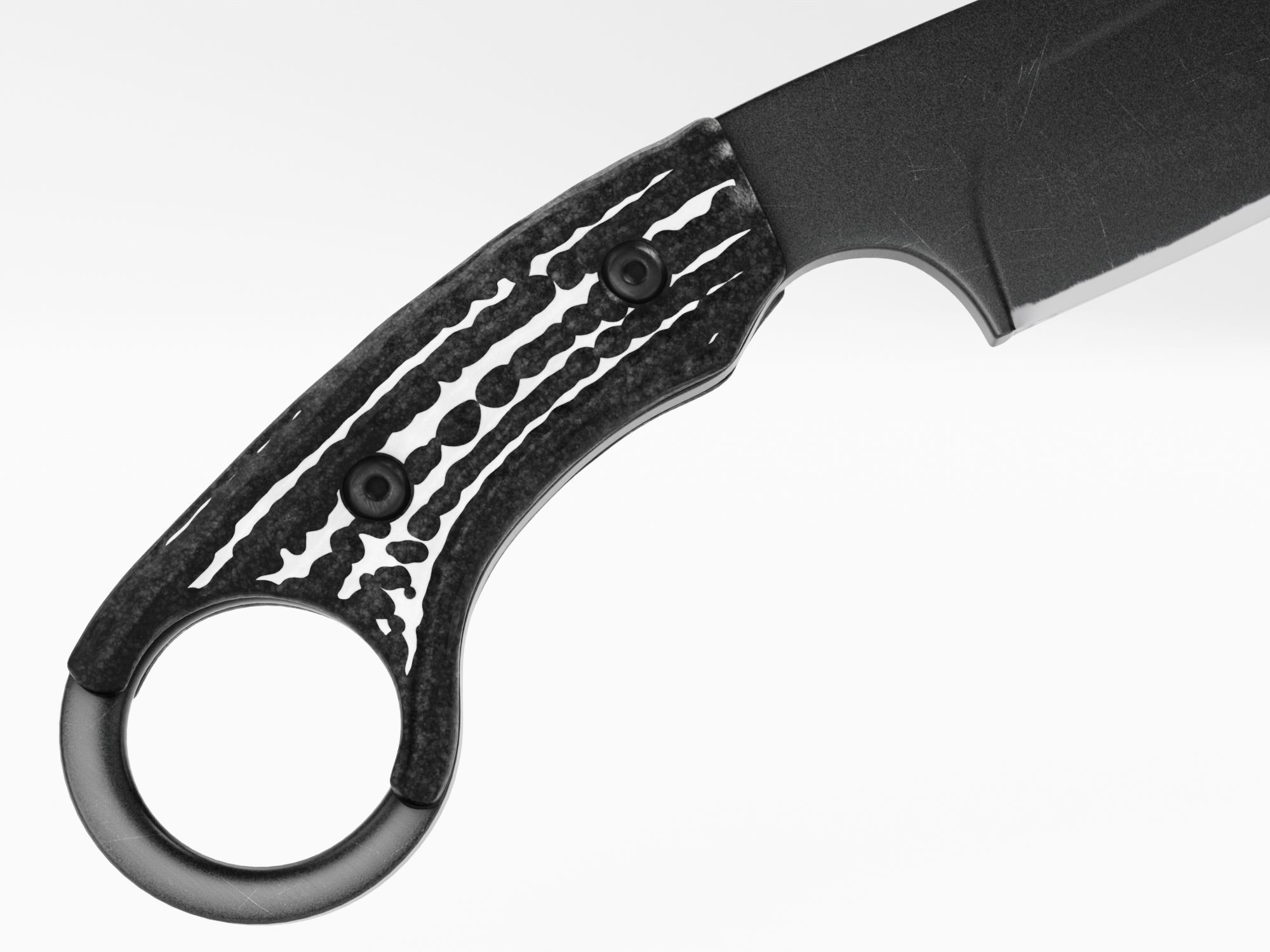 3D model Tactical Combat Knife - Military - Karambit Style 01 White VR ...