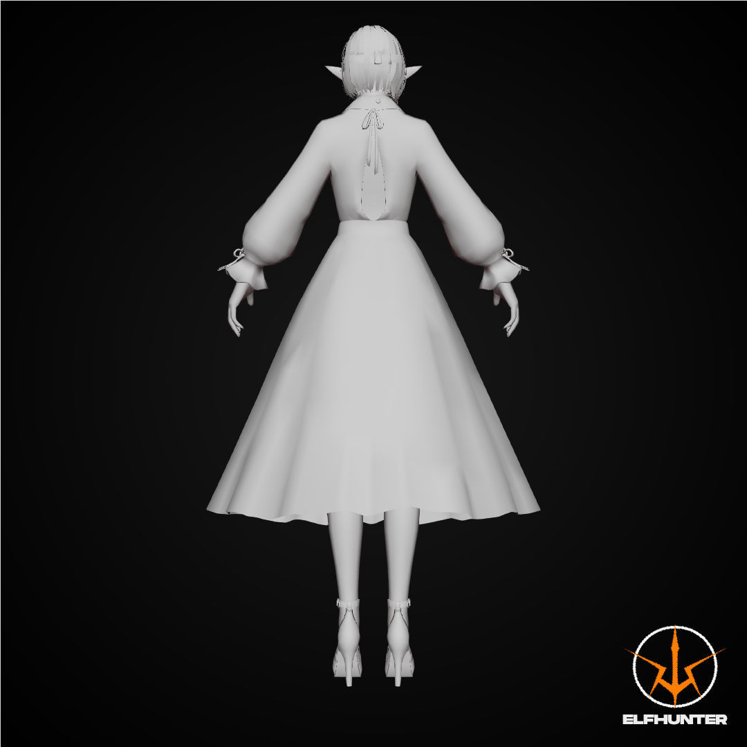 3D model EXCLUSIVE ELF HUNTER EDITION RIGGED CHARACTER ELF HOLIDAY VR ...