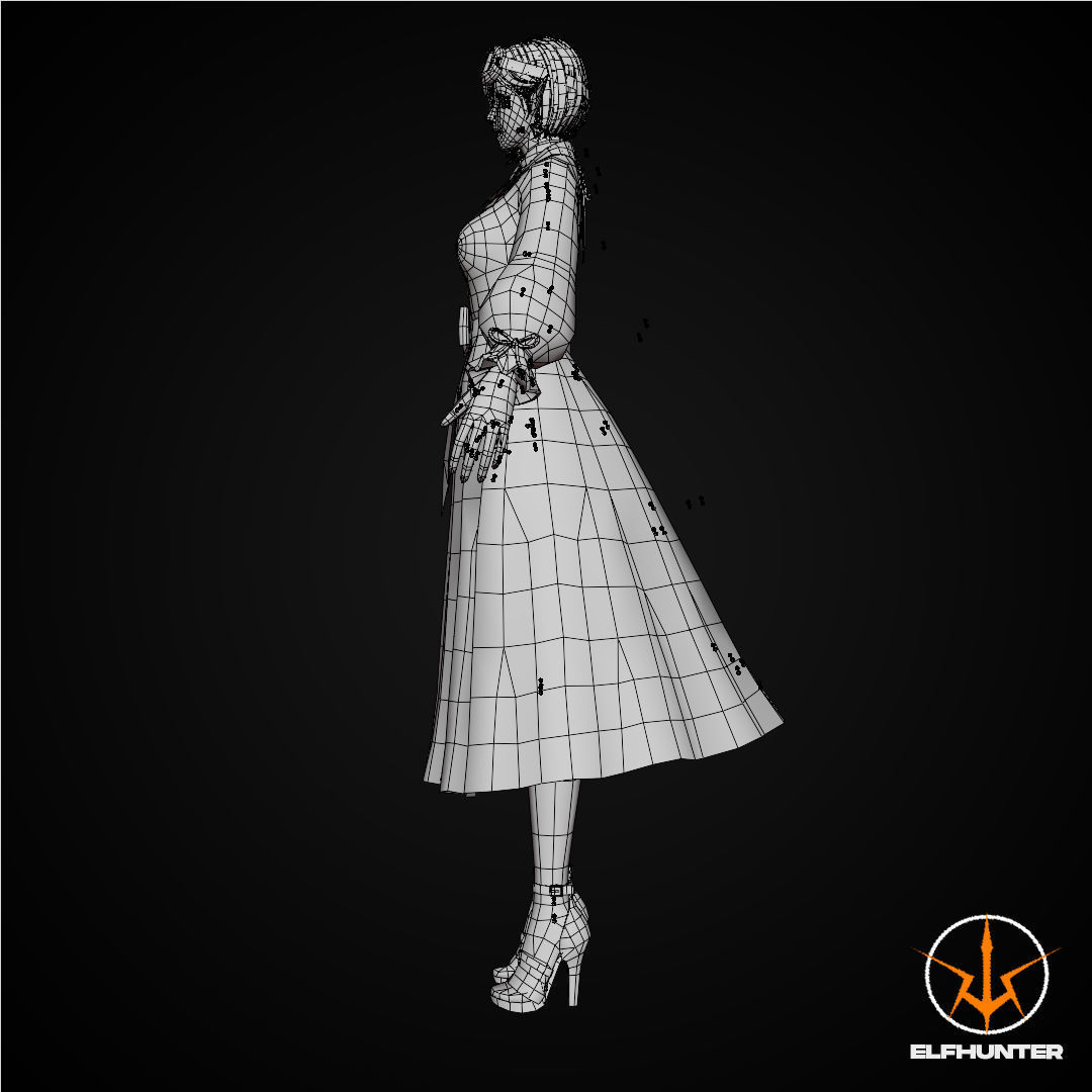 3D model EXCLUSIVE ELF HUNTER EDITION RIGGED CHARACTER ELF HOLIDAY VR ...