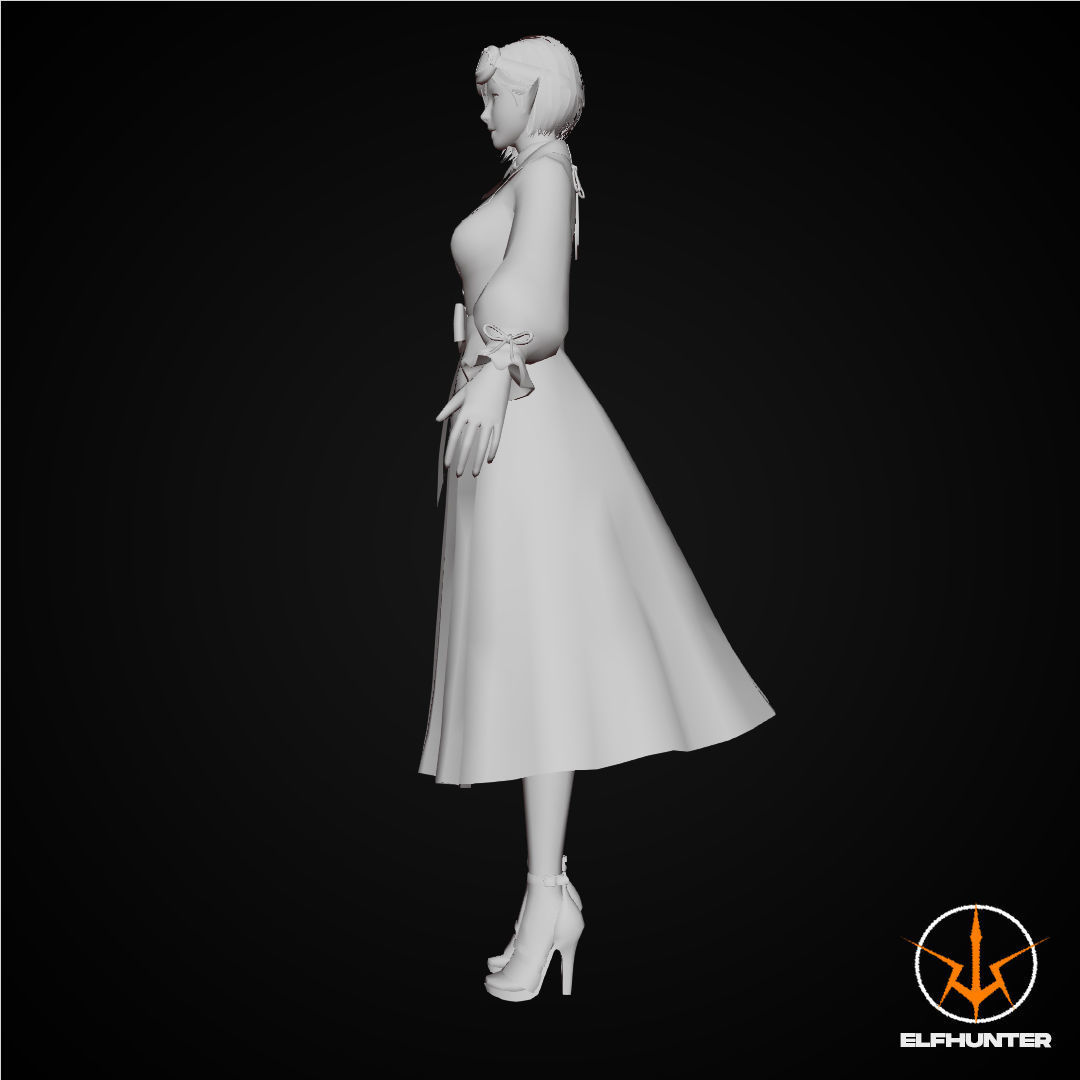 3D model EXCLUSIVE ELF HUNTER EDITION RIGGED CHARACTER ELF HOLIDAY VR ...