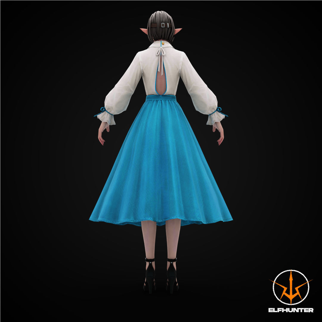 3D model EXCLUSIVE ELF HUNTER EDITION RIGGED CHARACTER ELF HOLIDAY VR ...