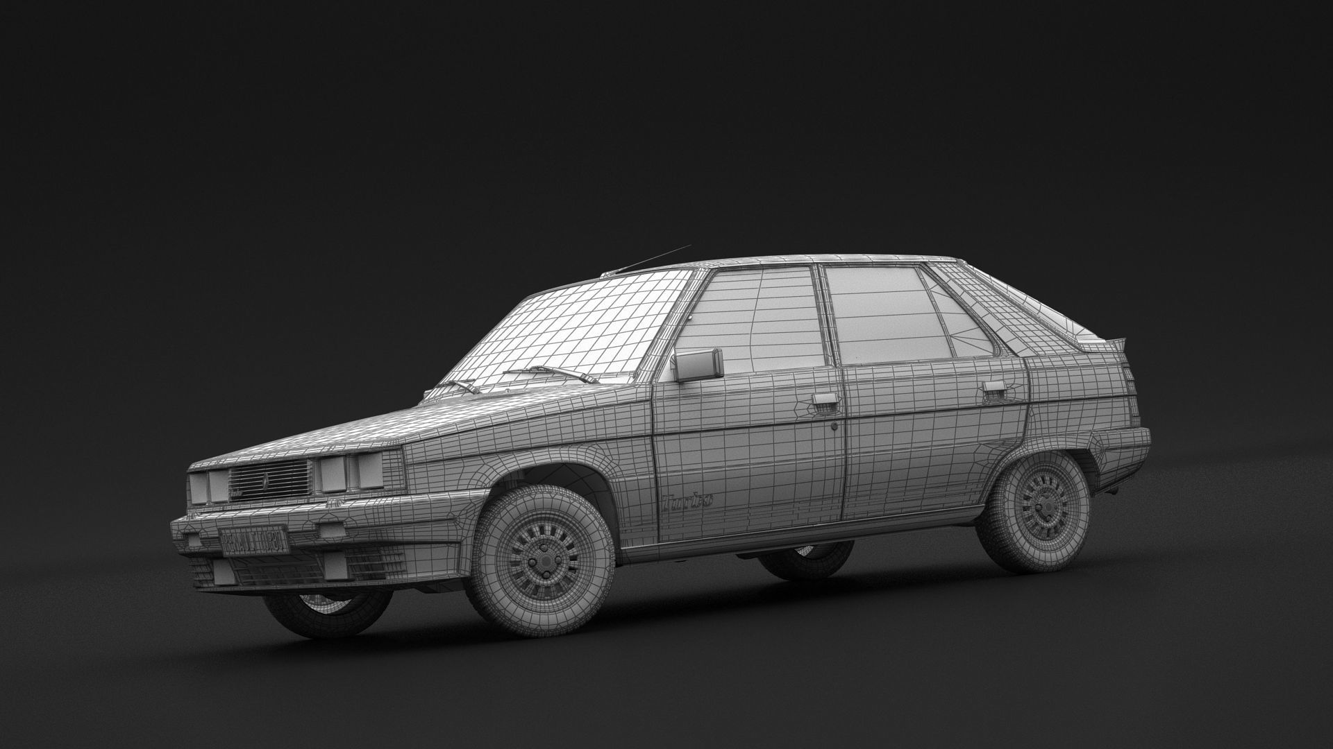 Renault 11 Turbo 1986 3D model | CGTrader