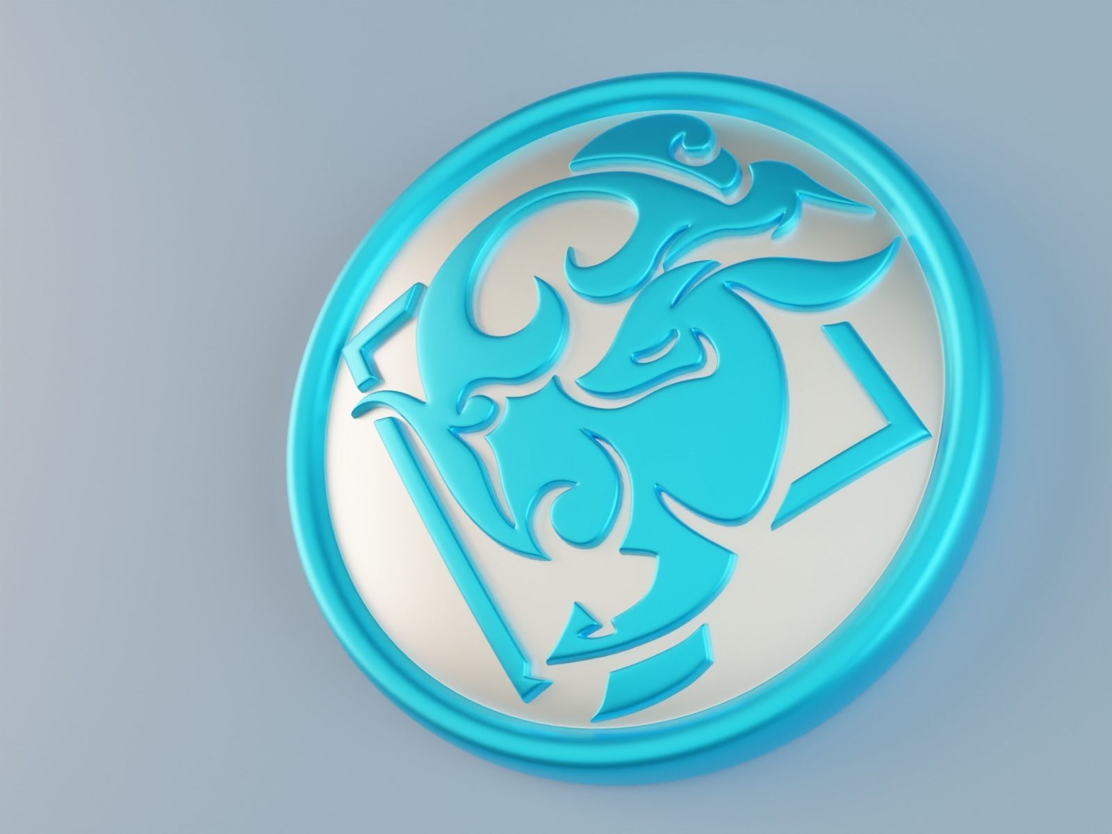 Genshin Impact Ganyu Emblem pendant 3D model 3D printable | CGTrader