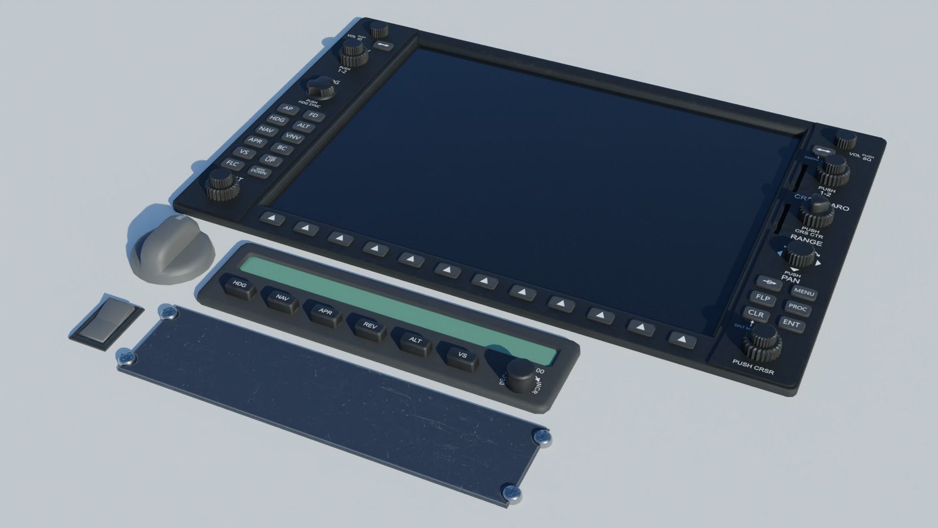 3D model Airplane instruments pack VR / AR / low-poly | CGTrader