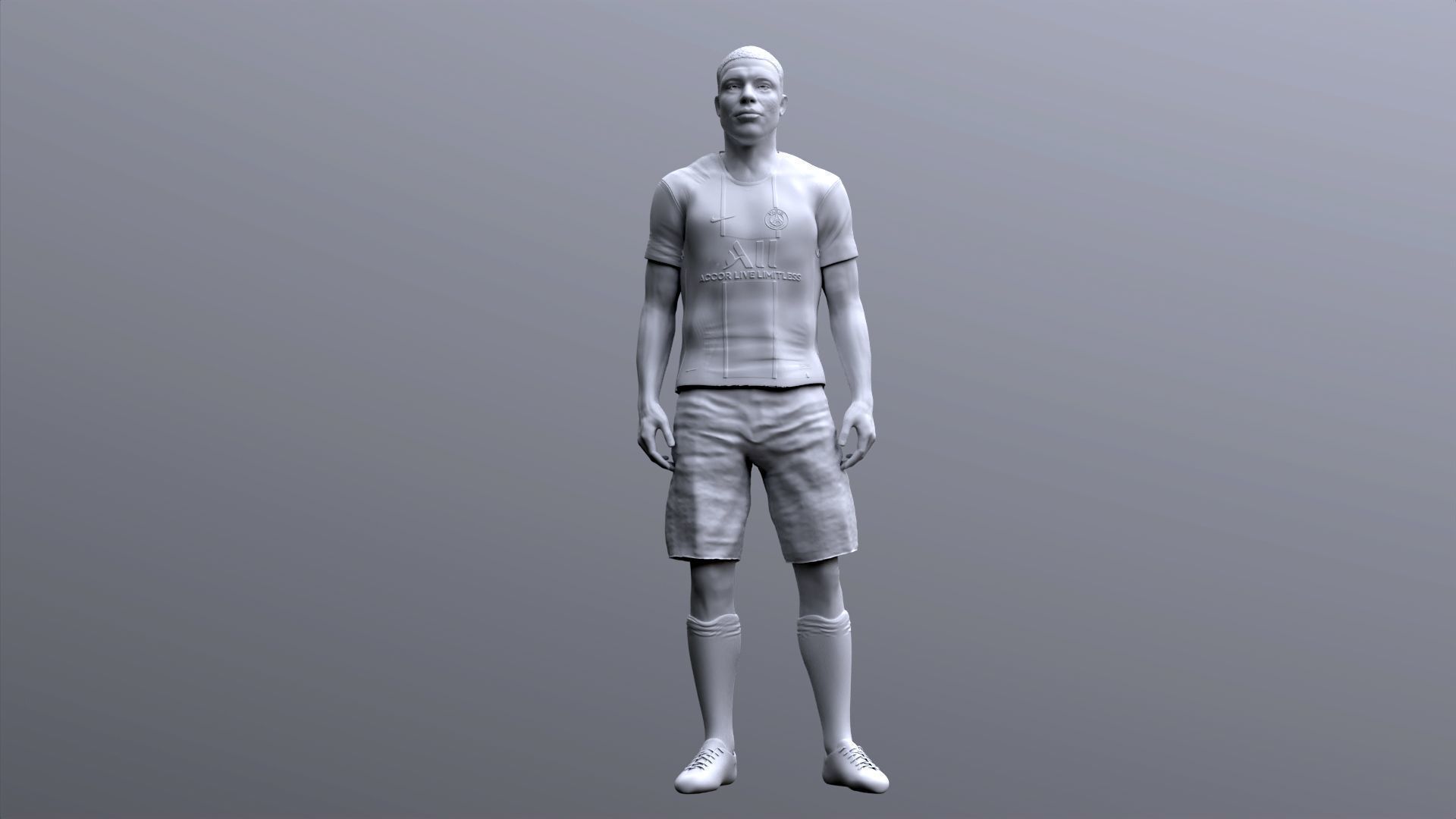 Kylian Mbappe Printable 3D model 3D printable | CGTrader