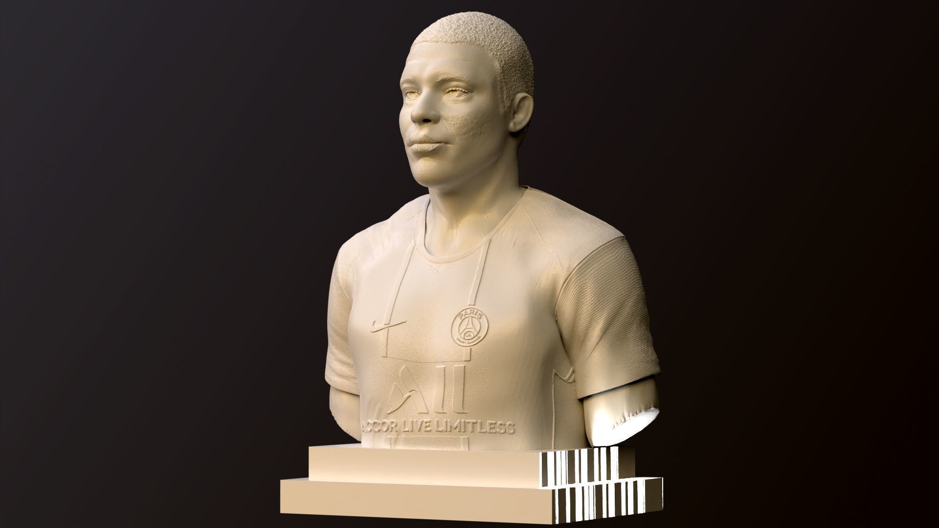 Kylian Mbappe Printable 3D model 3D printable | CGTrader