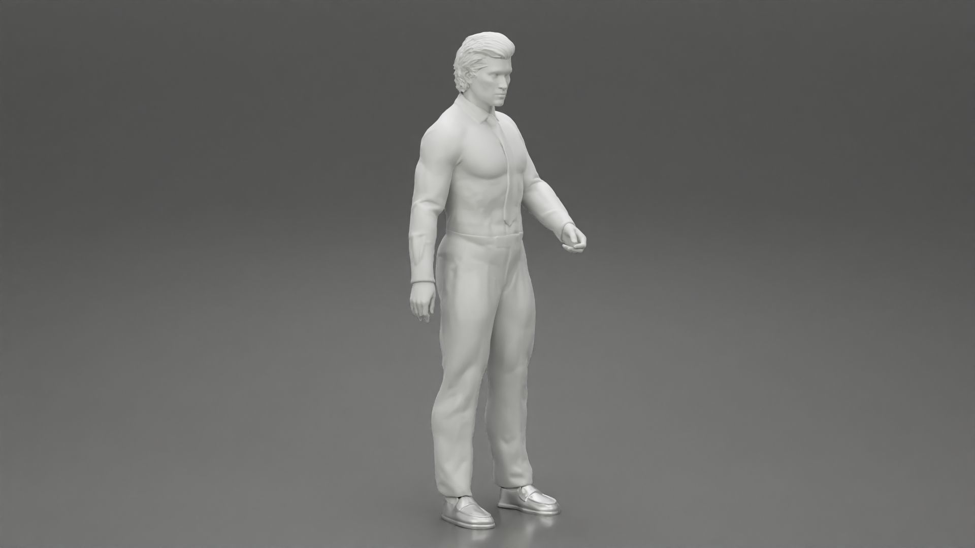Business man without jacket 3D model 3D printable | CGTrader