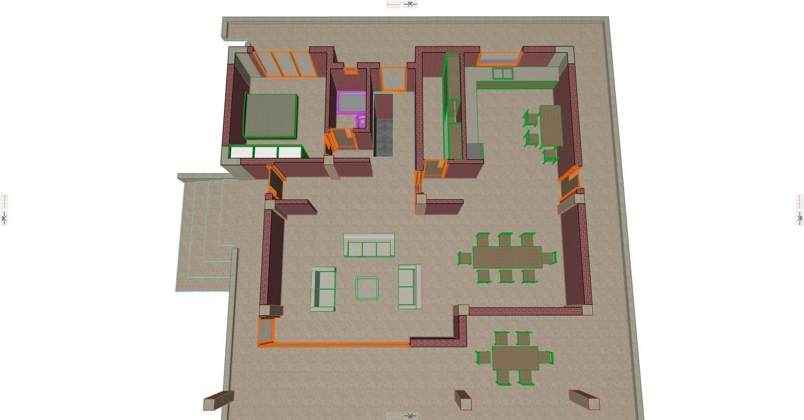 2 STORY HOUSE WITH BASEMENT for Archicad dwg obj fbx ifc skp 3D model ...