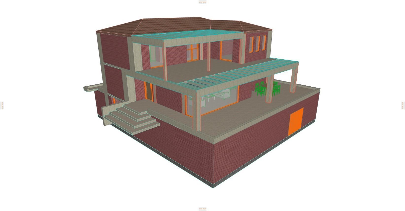 2 STORY HOUSE WITH BASEMENT for Archicad dwg obj fbx ifc skp 3D model ...