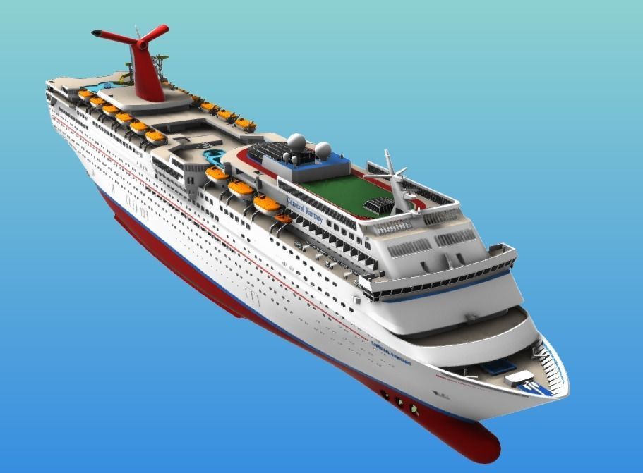 CARNIVAL INSPIRATION cruise ship 3d printable model 3D model 3D ...
