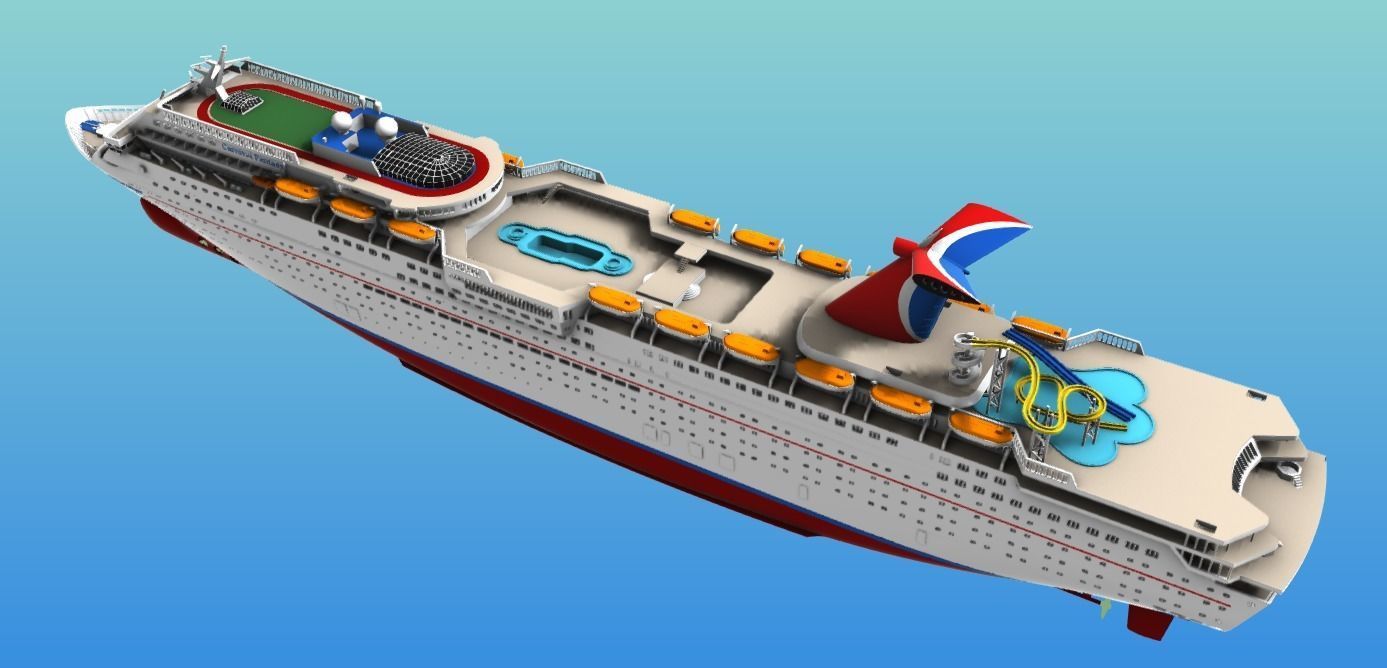 CARNIVAL IMAGINATION cruise ship 3d printable model 3D model 3D ...