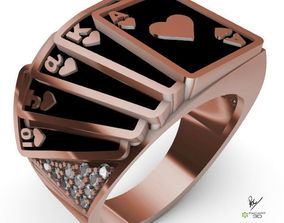 Poker card rings for mens 3D Print Models | CGTrader
