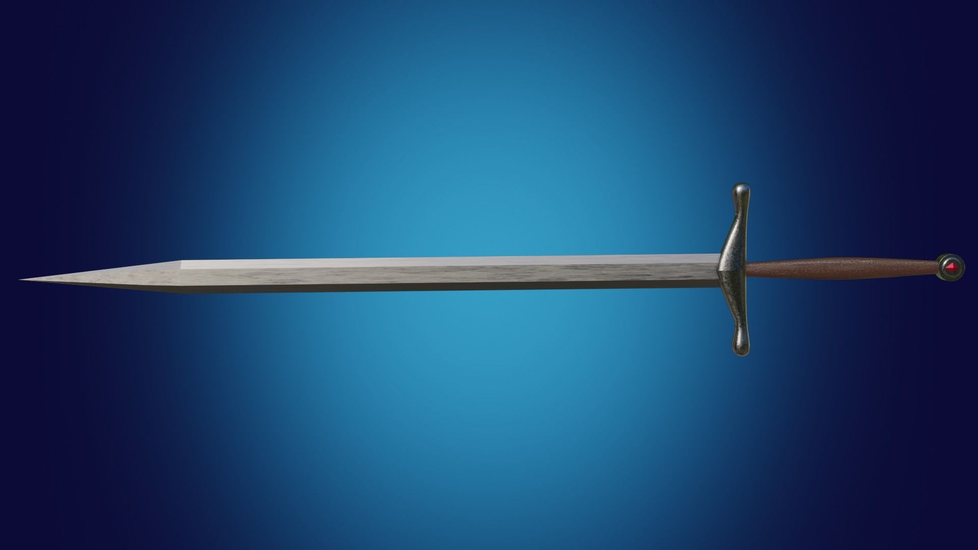 3D model Heavy two-handed sword PBR low-poly game ready VR / AR / low ...