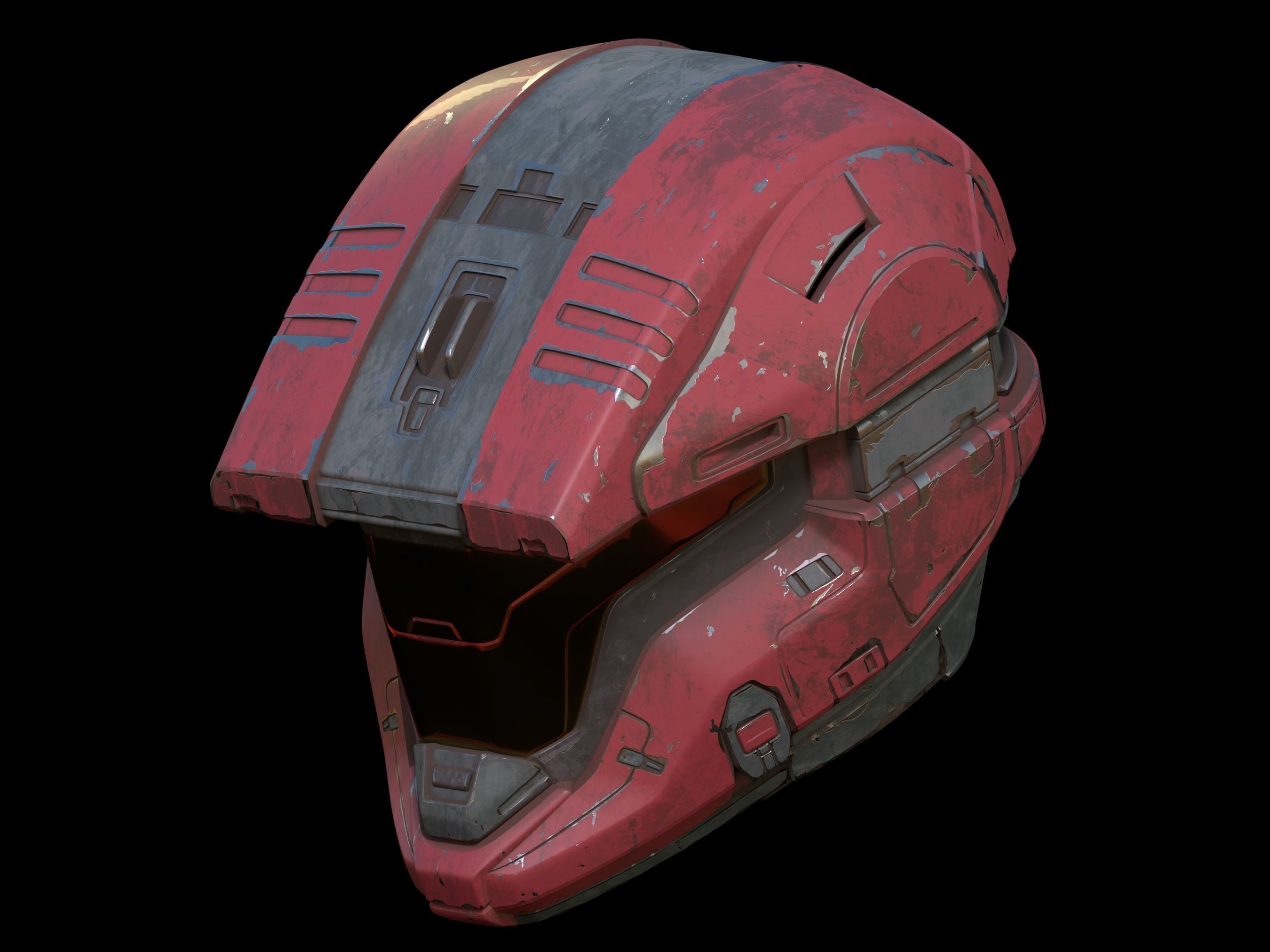 Halo Volant Helmet With Attachments 3d Print File 3d Model 3d Printable Cgtrader