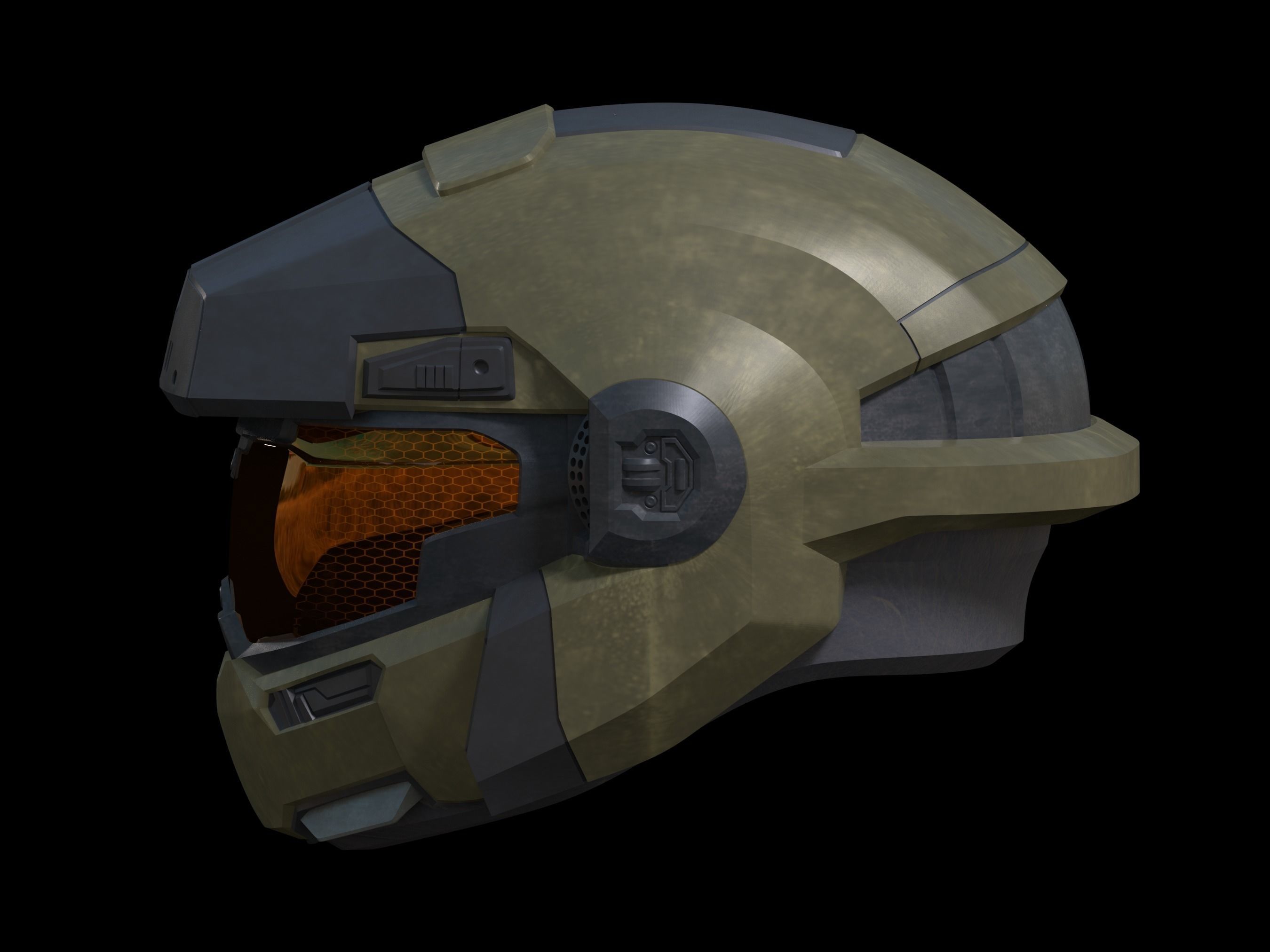 HALO Grenadier helmet 3d print file 3D model 3D printable | CGTrader