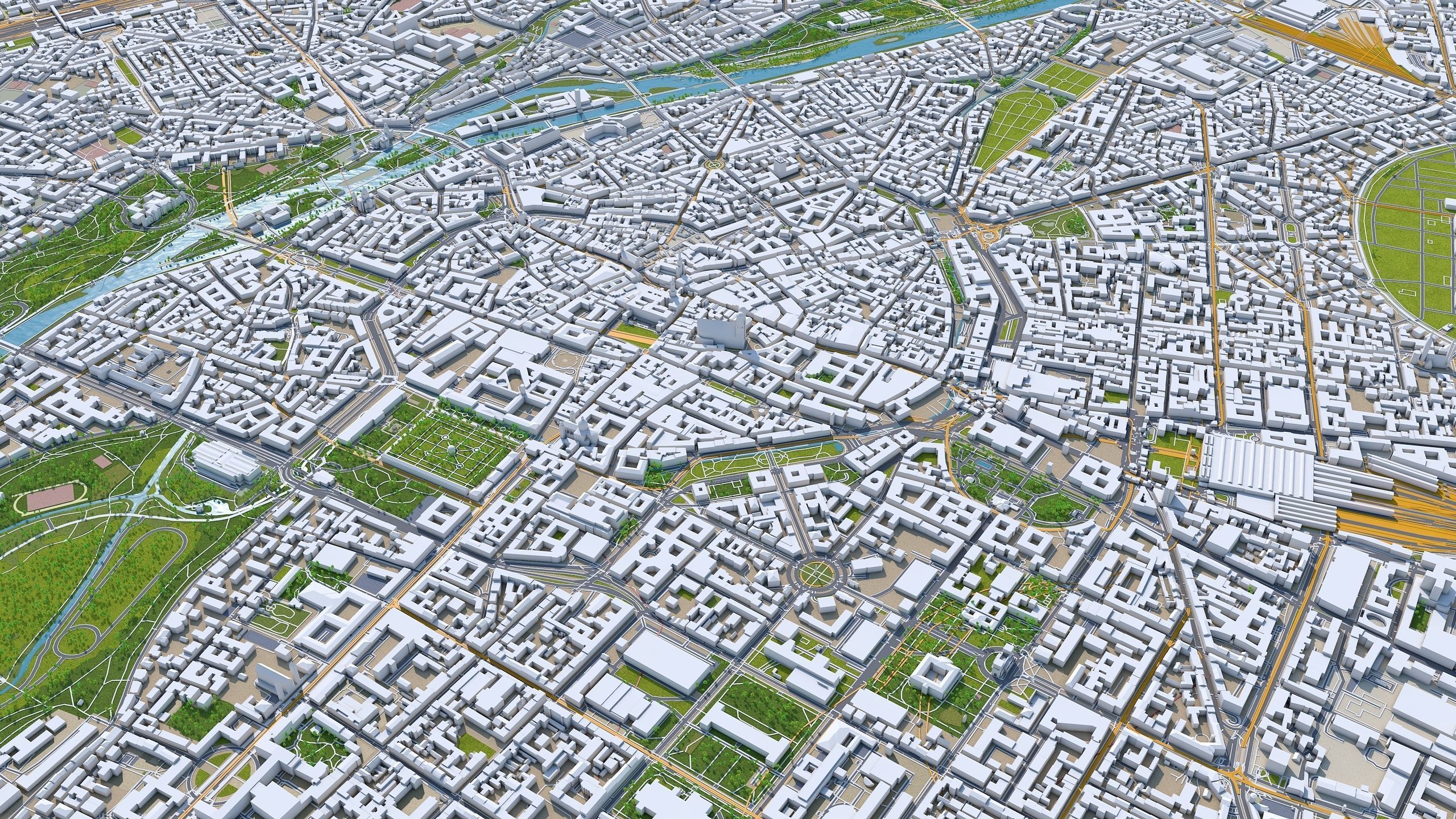 3D model Munich Downtown Germany VR / AR / low-poly | CGTrader