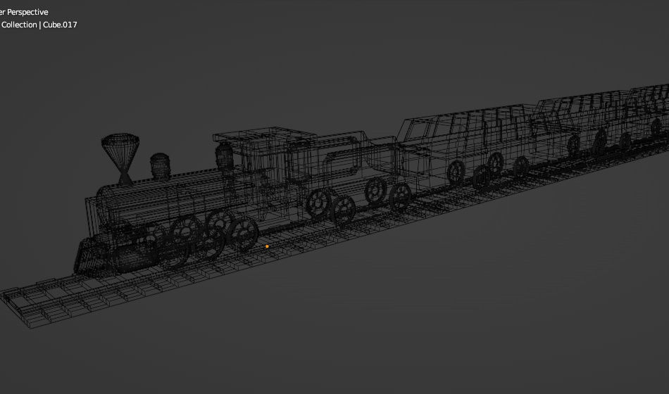 train game ready lego on tracks 3D model | CGTrader