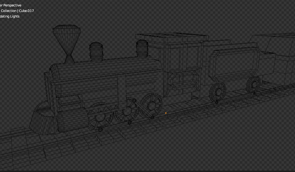 train game ready lego on tracks 3D model | CGTrader