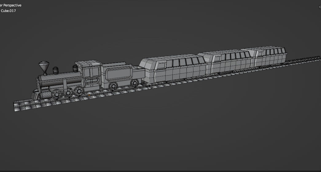 train game ready lego on tracks 3D model | CGTrader