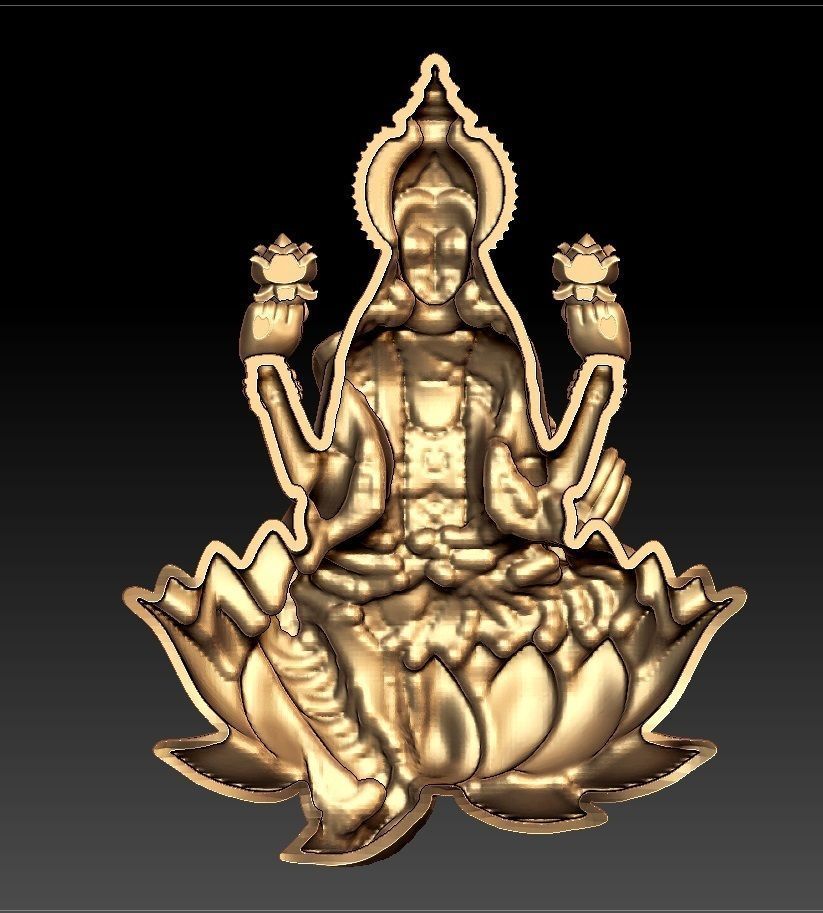 LAKSHMI PENDENT 3D model 3D printable | CGTrader