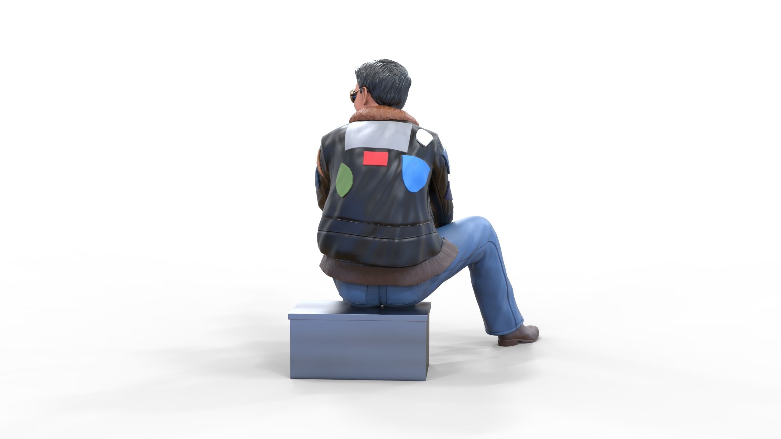 Tom Cruise Top Gun 3D model 3D printable | CGTrader