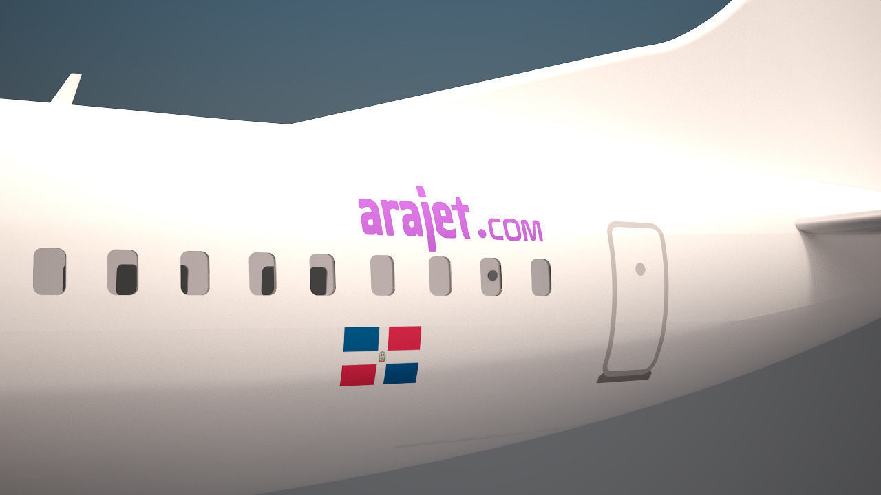 Arajet Air Boeing 737 Max 8 3D model | CGTrader