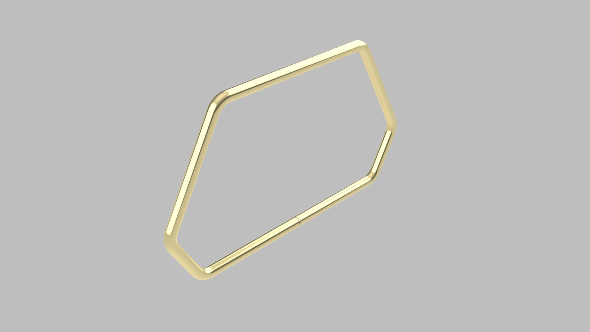 Gold Metal Frame Bag Handle 3D model 3D printable | CGTrader