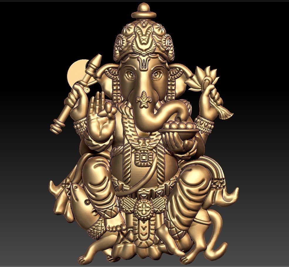 ganesha pendent 3D model 3D printable | CGTrader