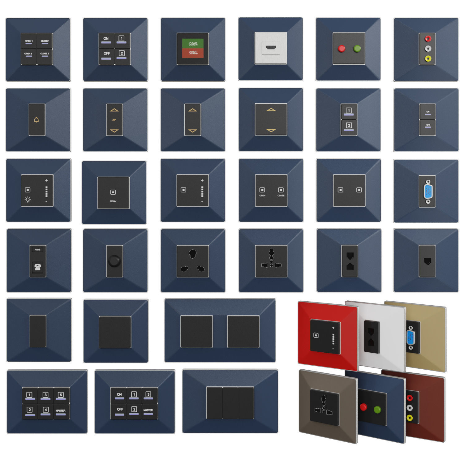 GM switches 3D model | CGTrader