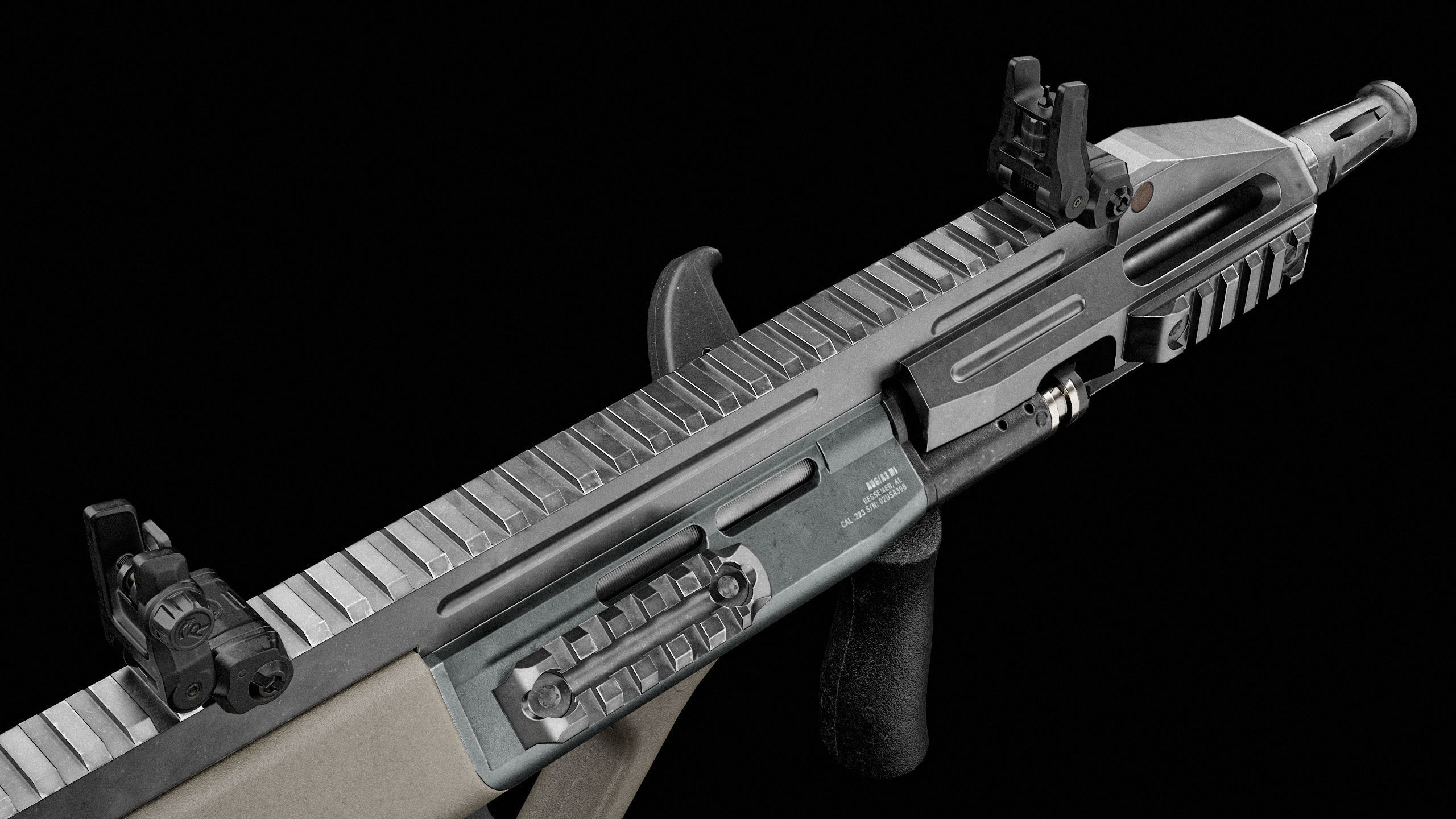 3D model Steyr AUG A3 CQC Kit VR / AR / low-poly | CGTrader