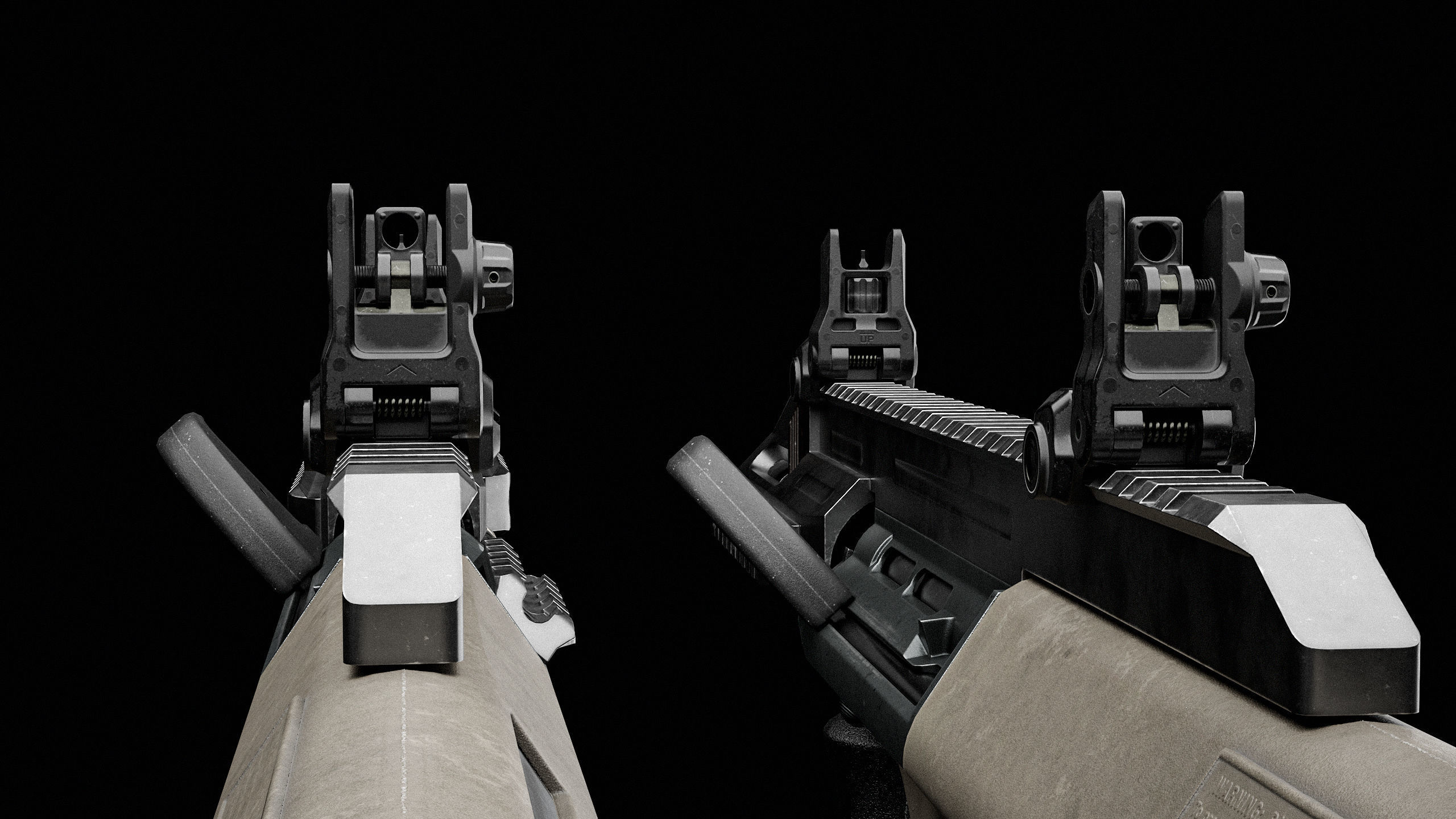 3D model Steyr AUG A3 CQC Kit VR / AR / low-poly | CGTrader