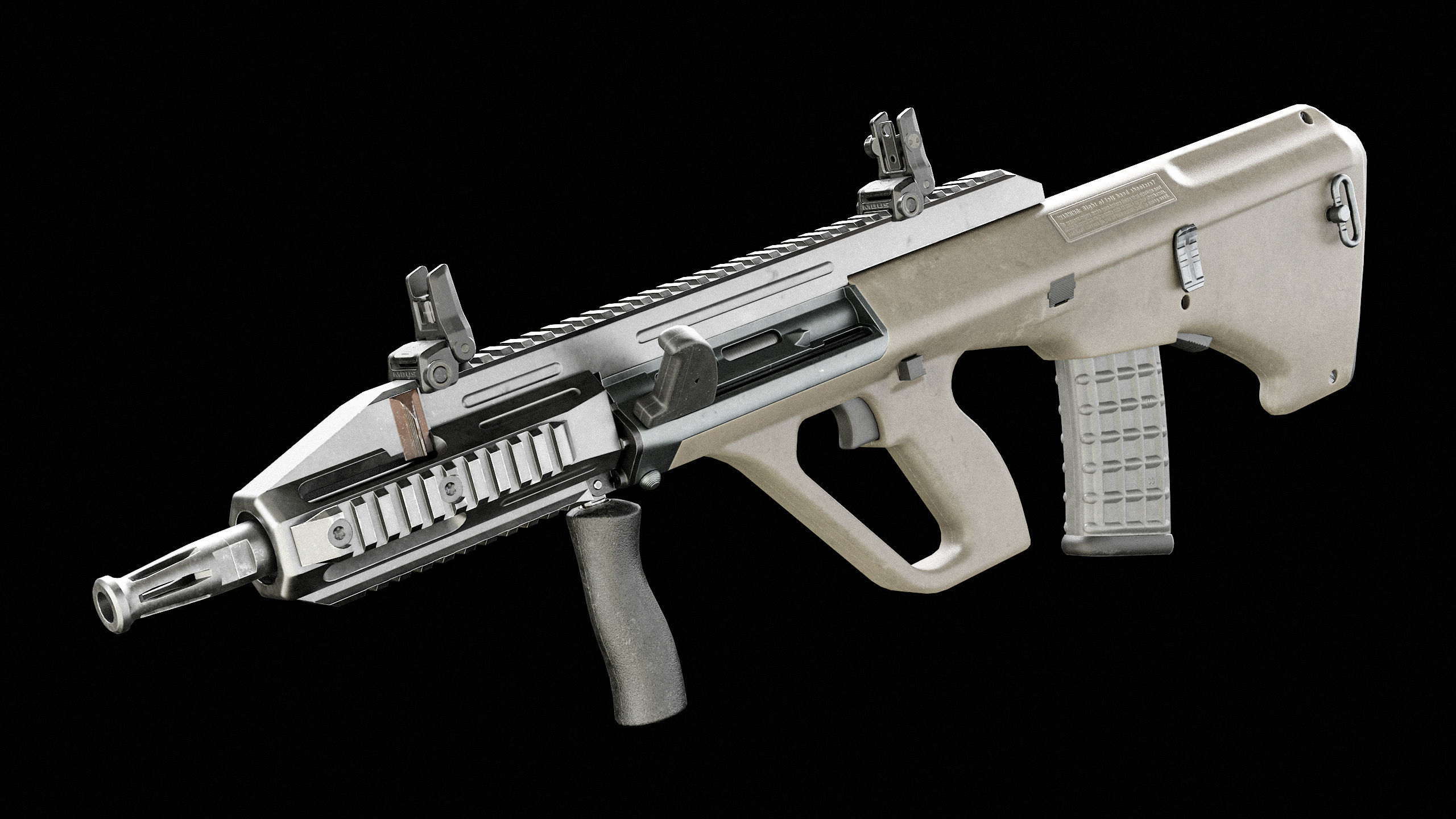 3D model Steyr AUG A3 CQC Kit VR / AR / low-poly | CGTrader