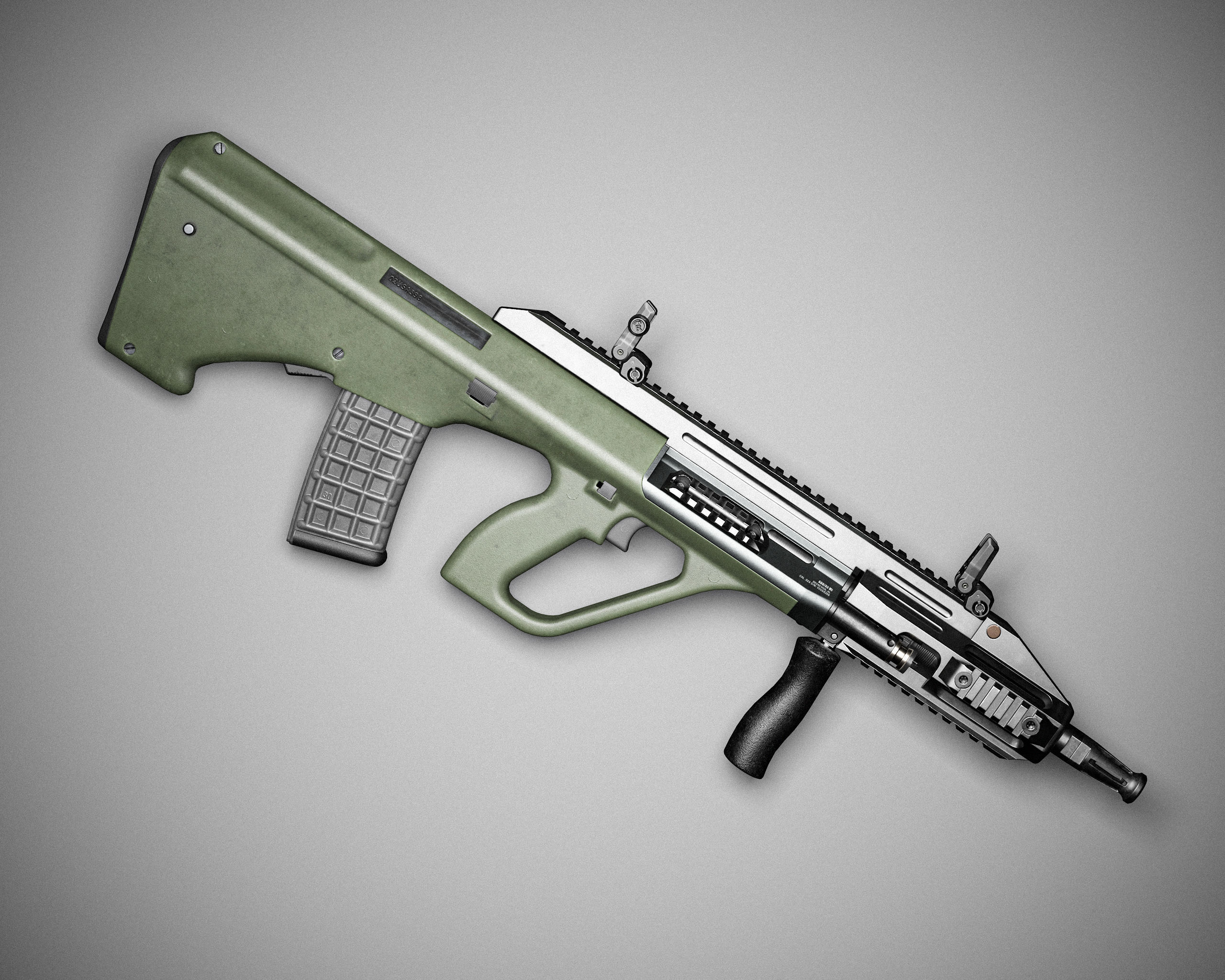 3D model Steyr AUG A3 CQC Kit VR / AR / low-poly | CGTrader