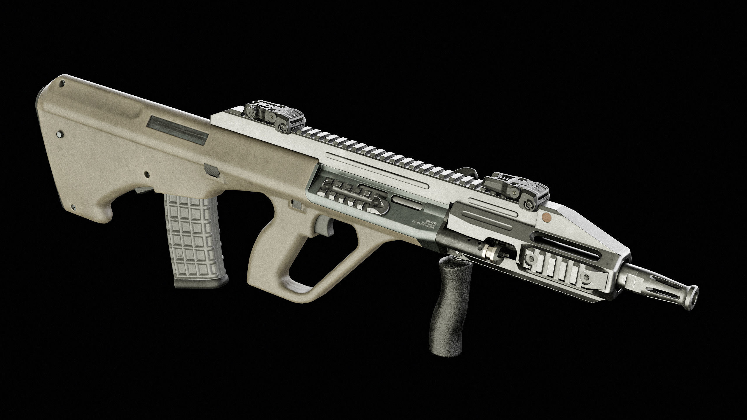 3D model Steyr AUG A3 CQC Kit VR / AR / low-poly | CGTrader