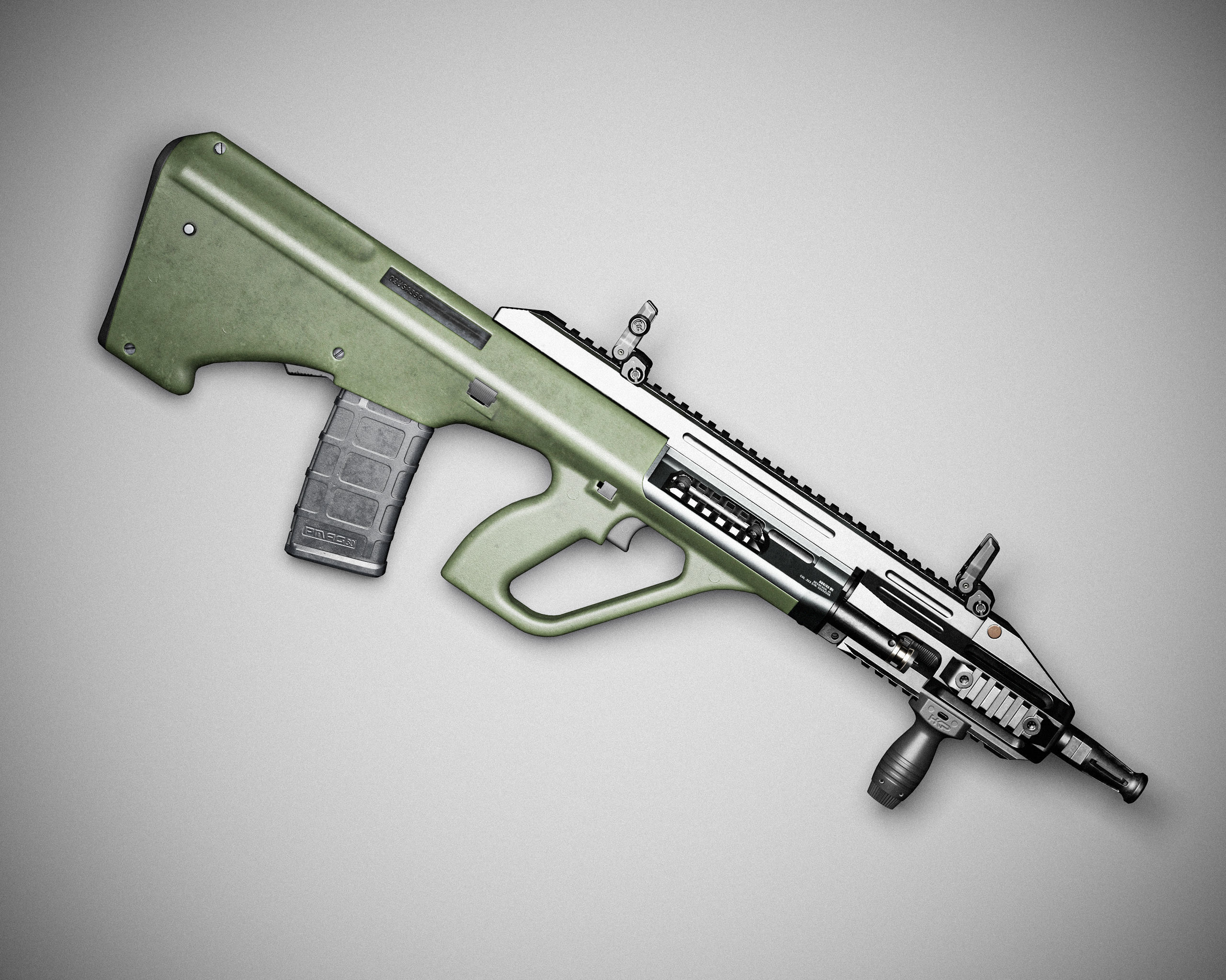 3D model Steyr AUG A3 CQC Kit VR / AR / low-poly | CGTrader