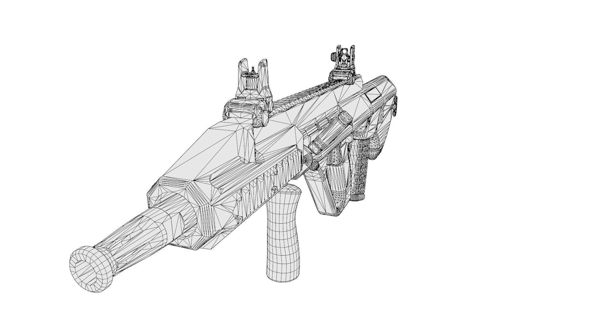 3D model Steyr AUG A3 CQC Kit VR / AR / low-poly | CGTrader